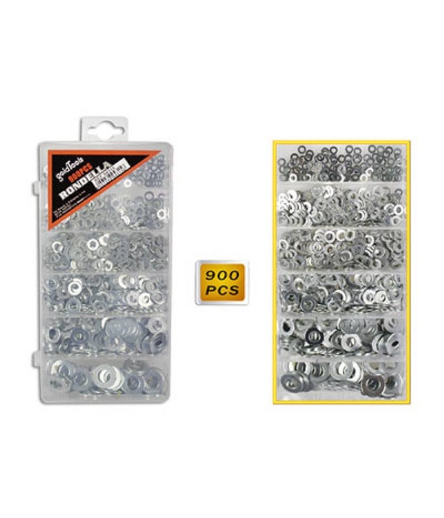 Trade Shop - Kit 900 Rondelle Piatte Per Viti 6 Misure Diverse Spessori ...