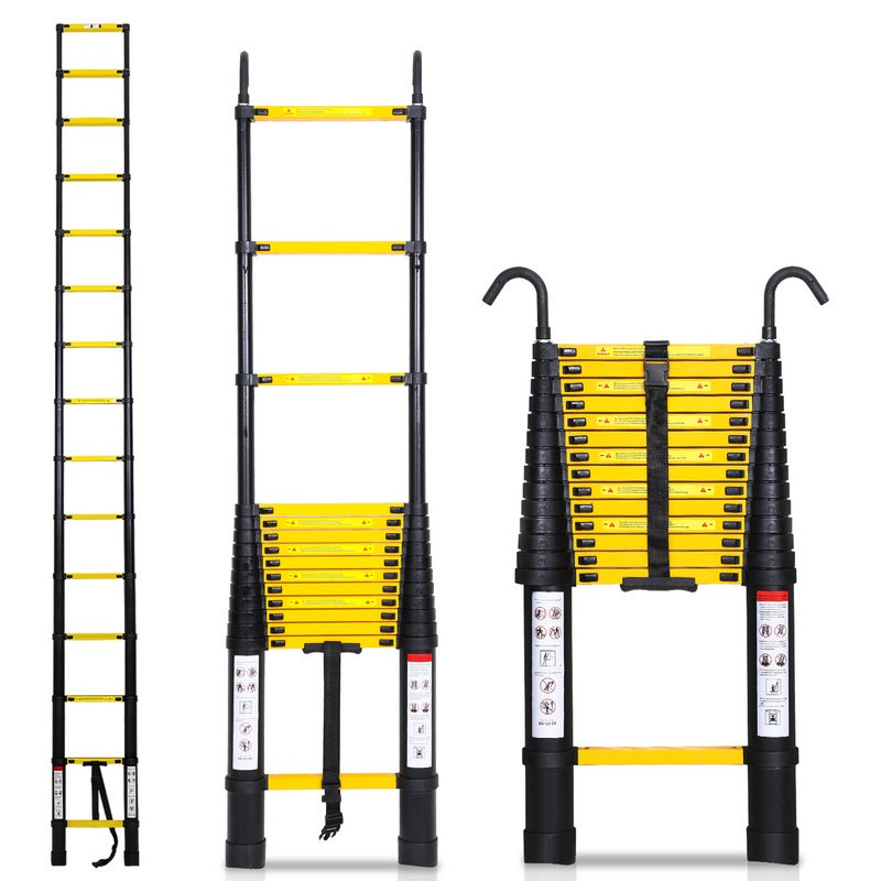 Escalera telescópica 4,4M Escalera telescópica plegable con ...