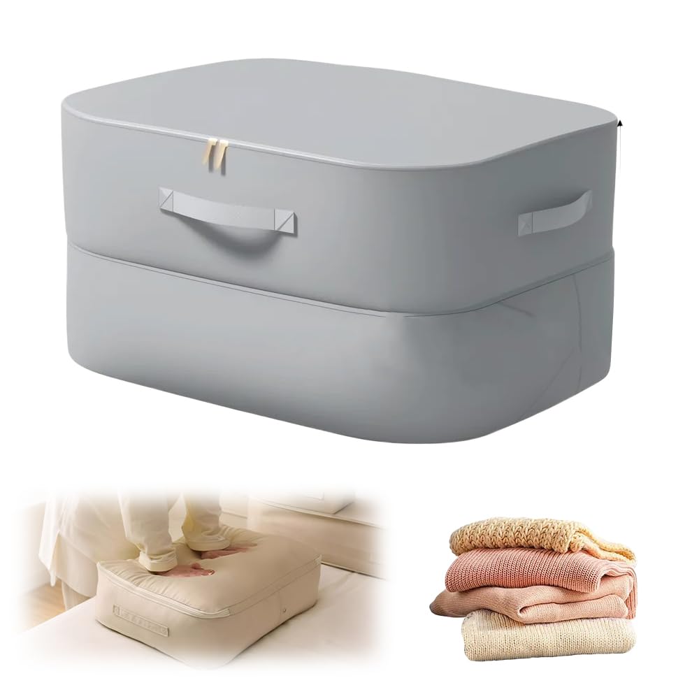 QWINERN Bolsa de almacenamiento gris, bolsa de compresión para guardar ...