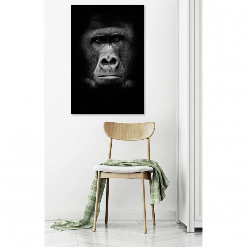 Tableau toile XXL en kit Gorille 60 x 90 cm - Toile textile sans PCV ...