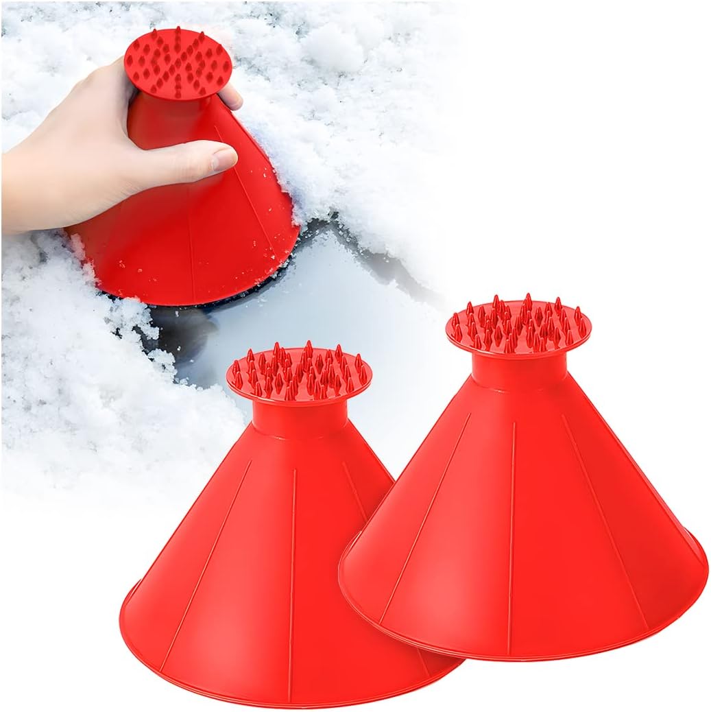 3 Pcs Grattoirs à Glace Ronds, Universelle Gratte-Glace Voiture, pour ...