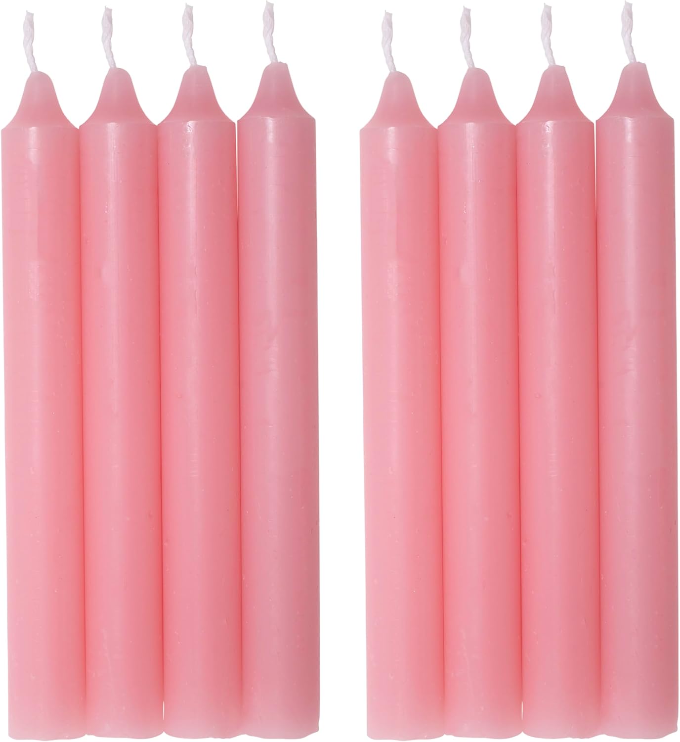 COM-FORT HOUSE- Vela de mesa Rosa - Pack velas de 8 Unidades - Velas ...