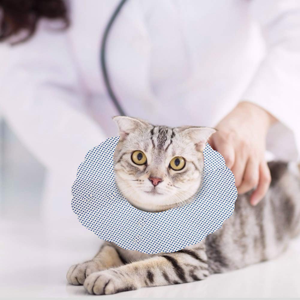 Paper Pet Cat Soft Neck Ring Collar Cover Anti Anti Grab Adjustable Dog ...