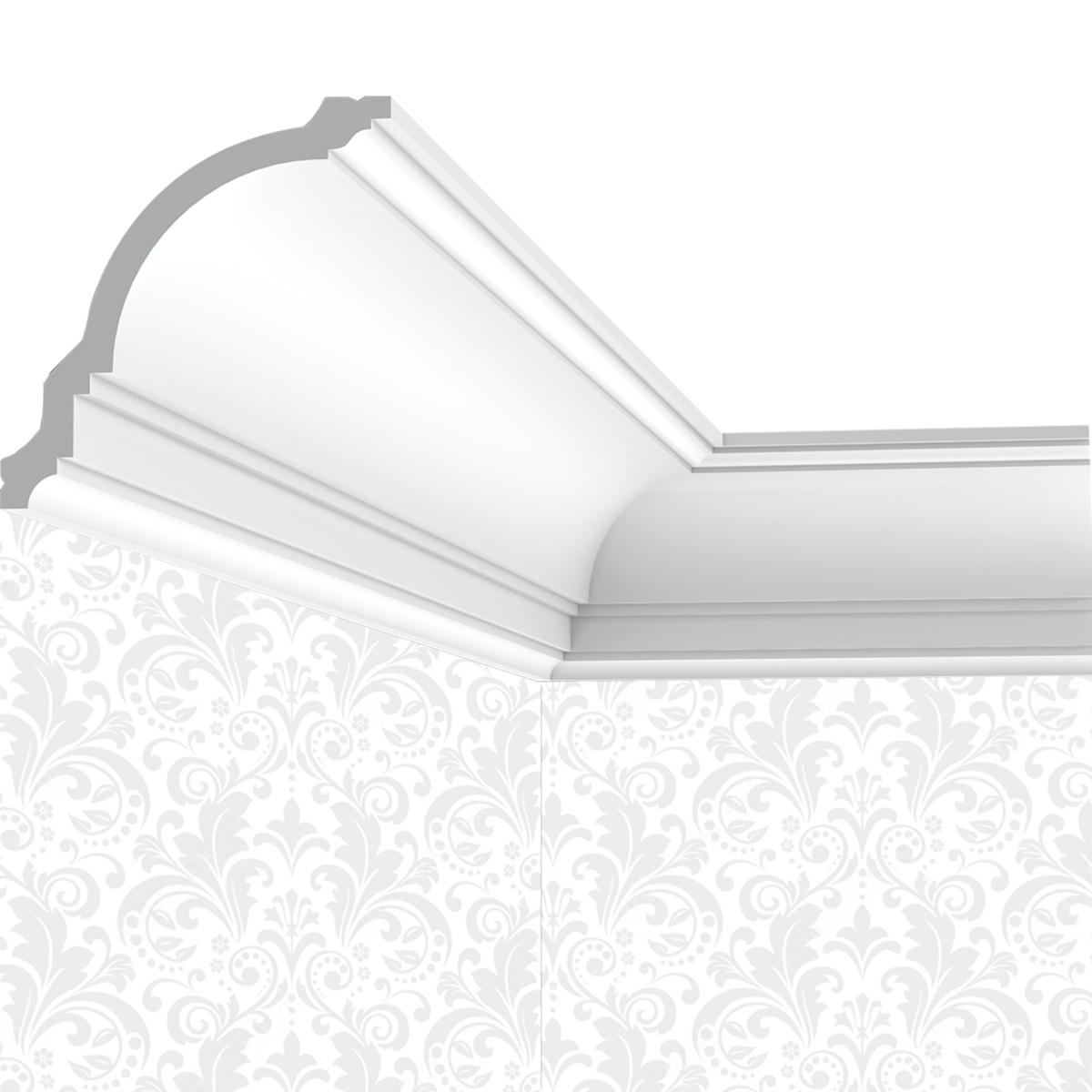 Corniche plafond Cimaises et Plus C06 - 12x12x200cm (h x p x L ...