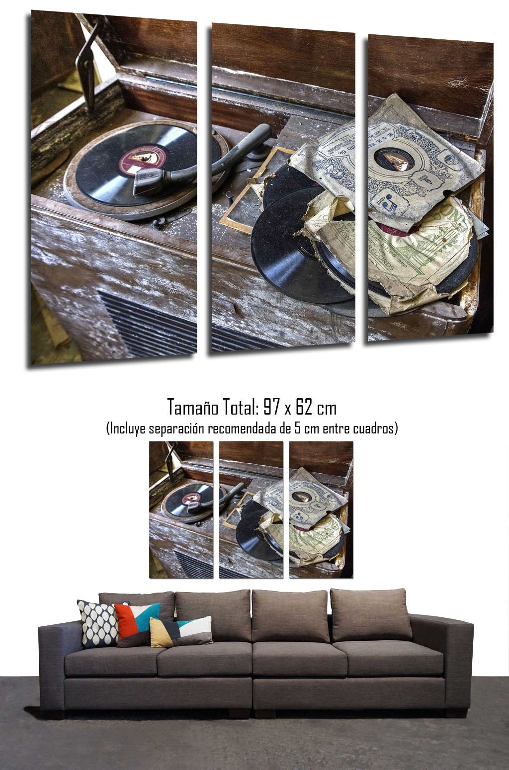 Platine Vinyle Vintage, Disques Vinyles, Musique, tirage photographique ...