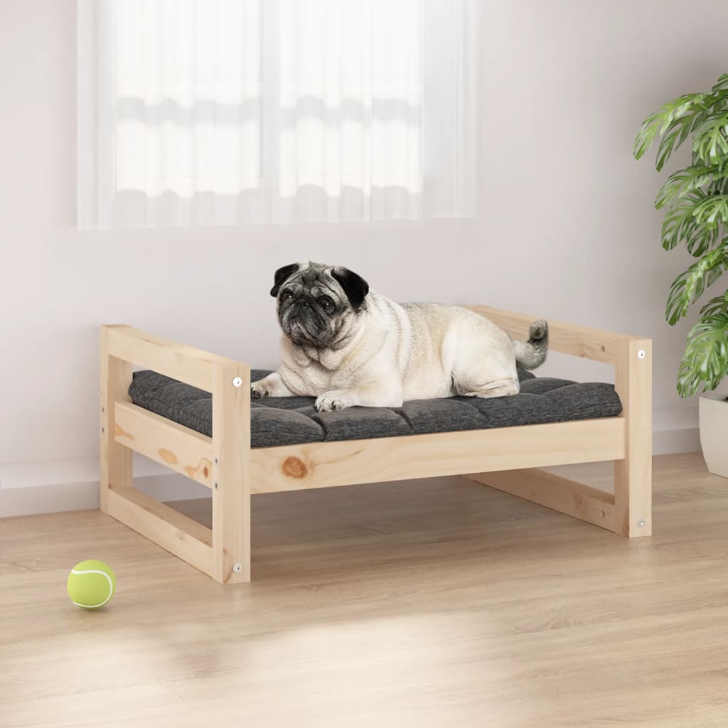 Cama para perros madera maciza de pino 65,5x50,5x28 cm | Leroy Merlin