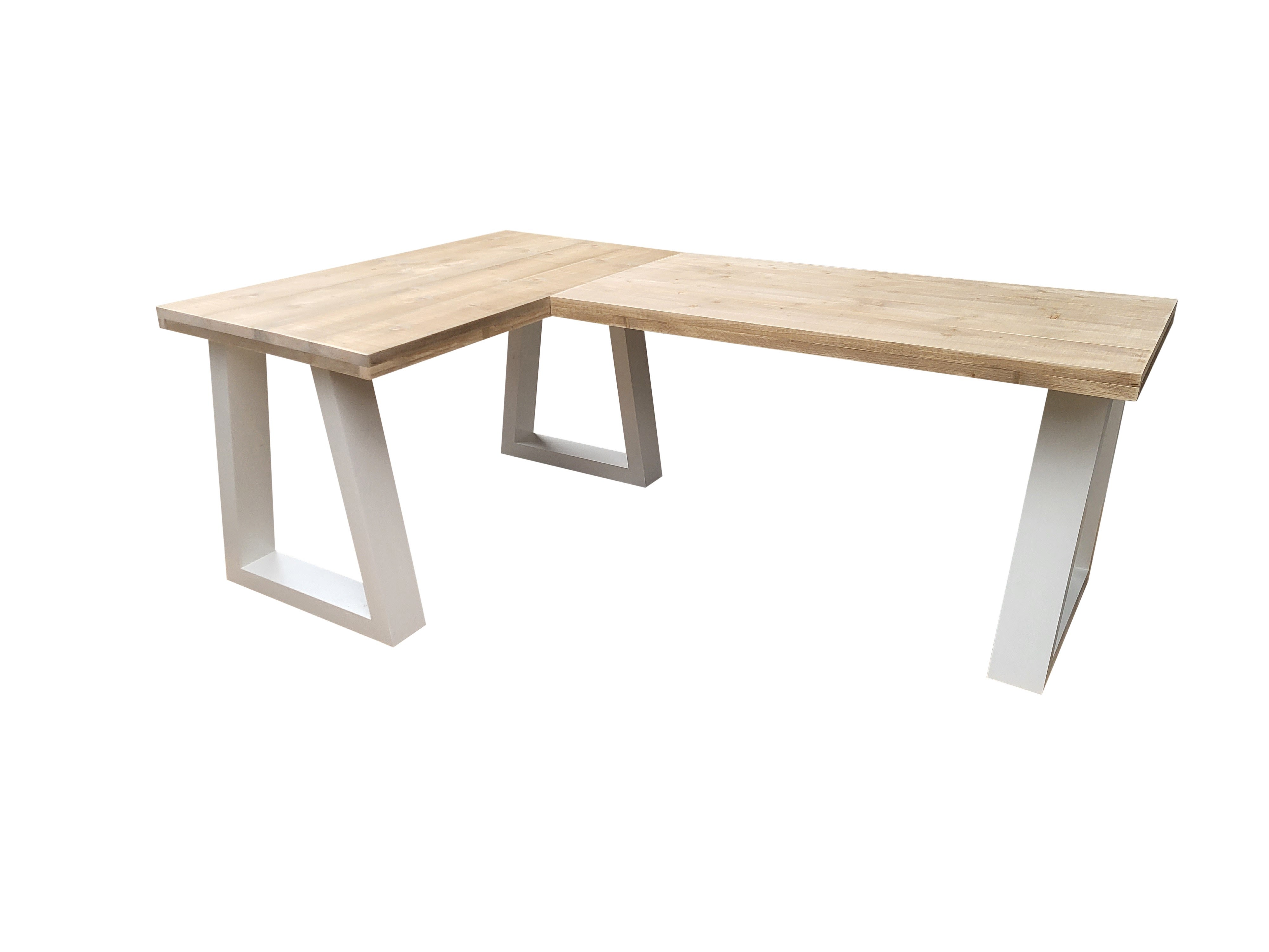 Wood4you - Bureau d'angle - Vancouver Bois d'échafaudage - 180/150 ...