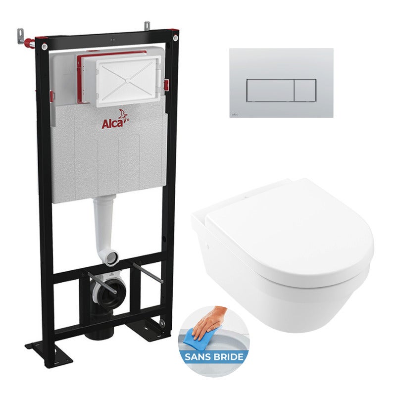 Alca Pack WC Bâti-autoportant Alca + WC sans bride Architectura ...