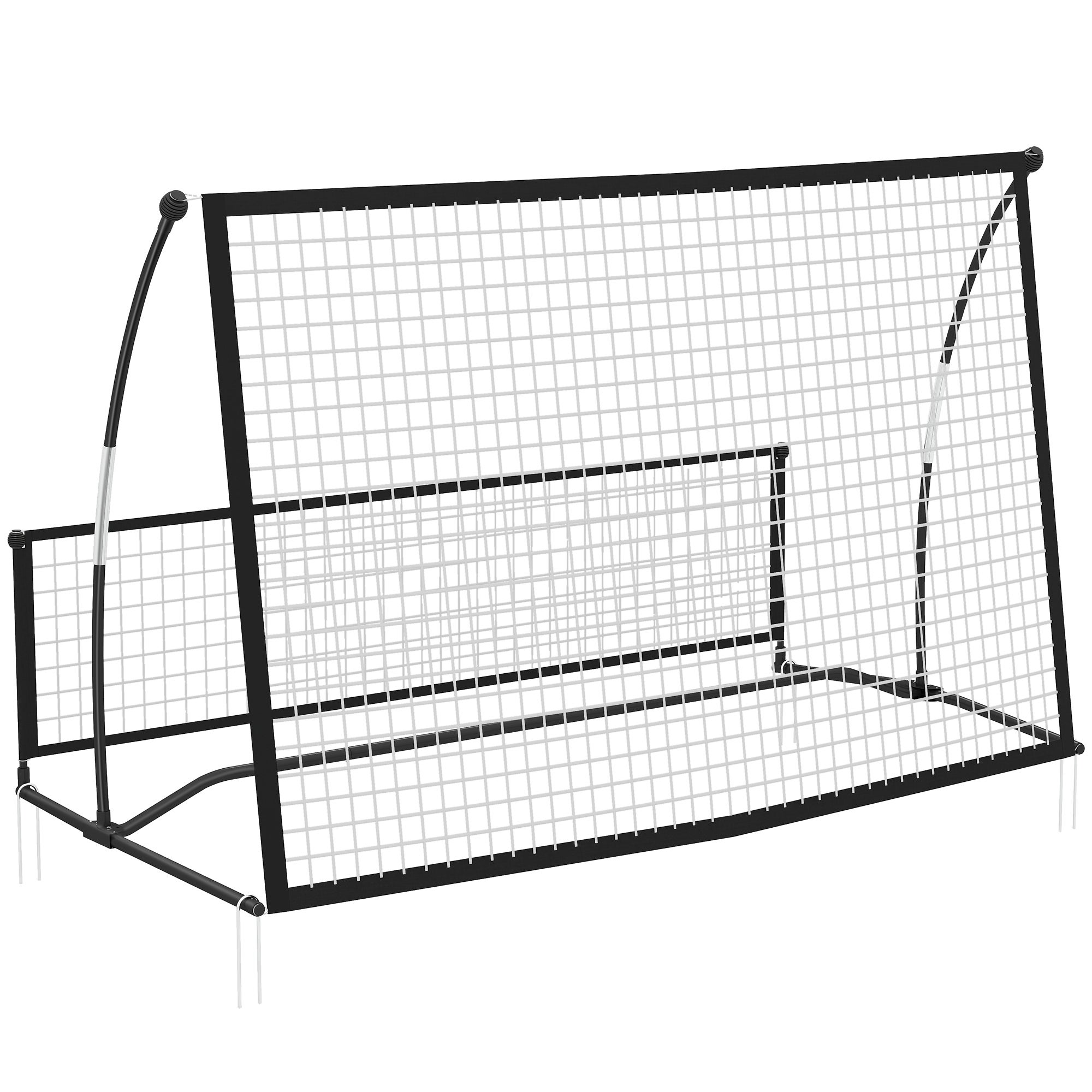 Portable 2-in-1 Football Rebound Net, Double-Sided, with Carry Bag and ...