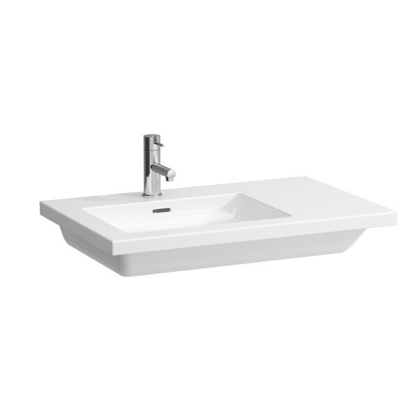 Laufen Living Square lavabo, asymétrique, tablette à droite, sans trou ...