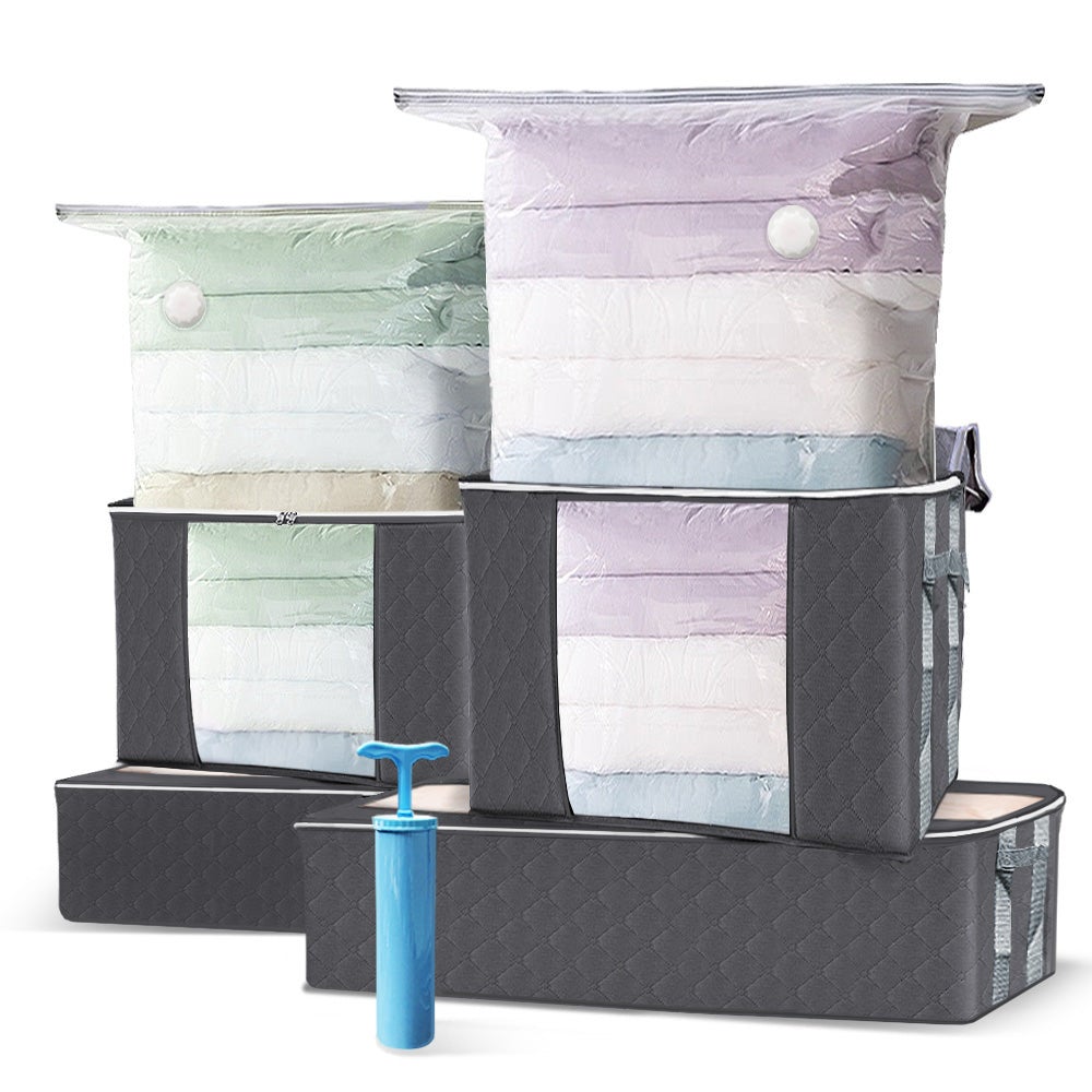 4 Bolsas de Almacenaje al Vacío 4 Cajas para Guardar Ropa EDENOO con ...