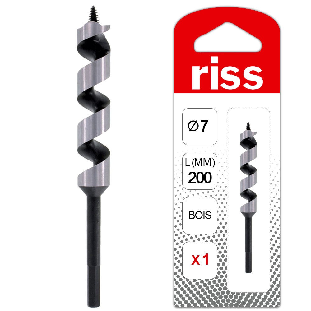 Mèche à spire unique RISS - Ø 07 x 200 mm - 1005E000700 | Leroy Merlin