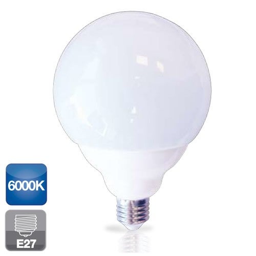 Bombilla LED globo G120 18W E27 6000K | Leroy Merlin