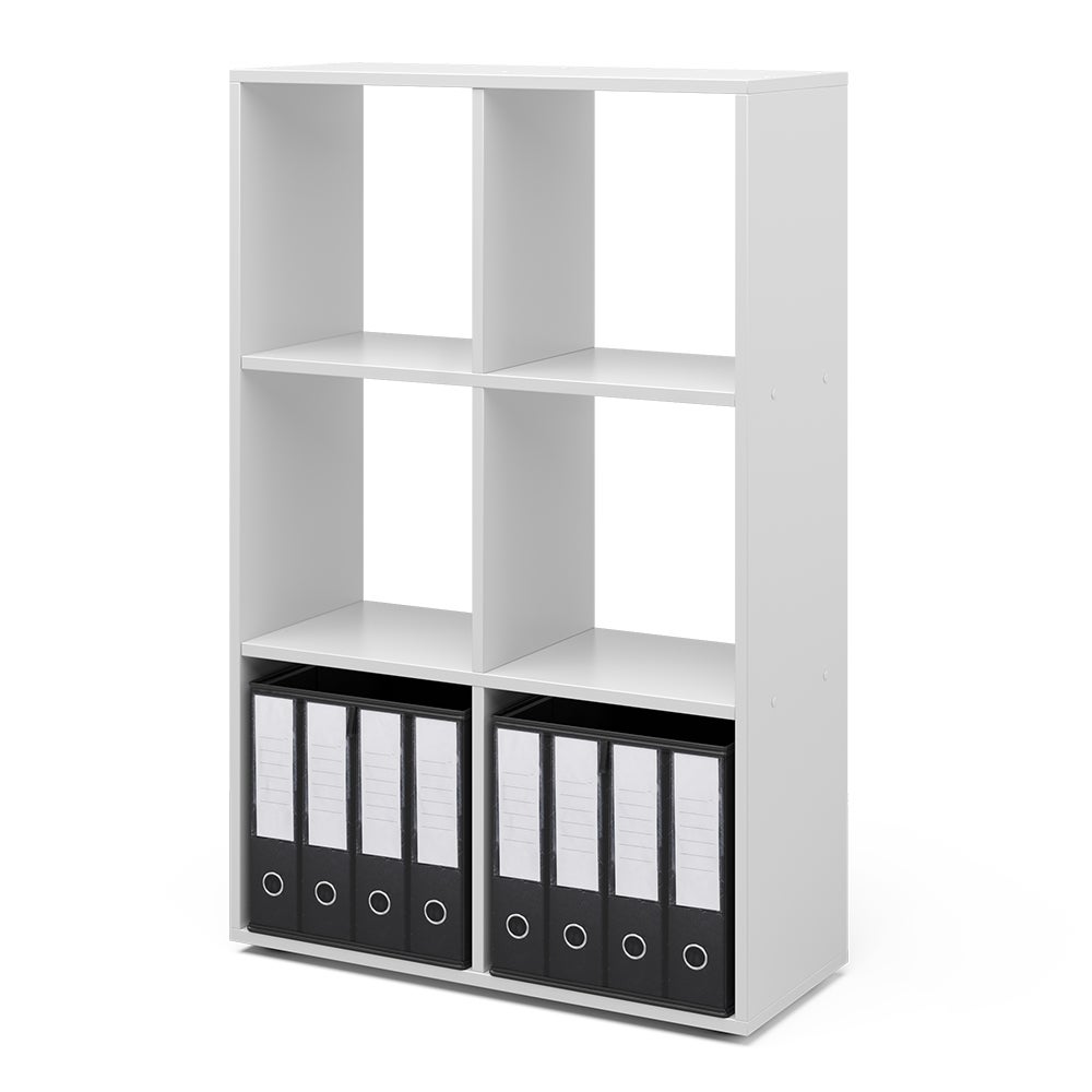 Vicco Meuble de rangement cube , Blanc, 72x107.8cm avec 2 boxes pliants ...