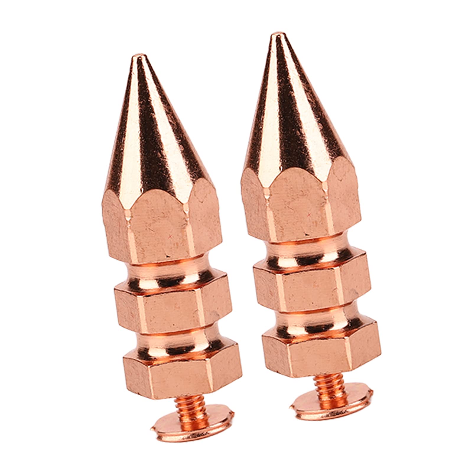Lot de 100 rivets pointus en métal galvanisé or rose à filetage ...