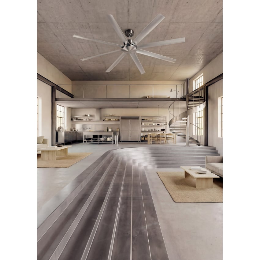 WIND INDUSTRIAL XXL - Ventilador de techo silencioso de 40 W, Ø 183 cm ...