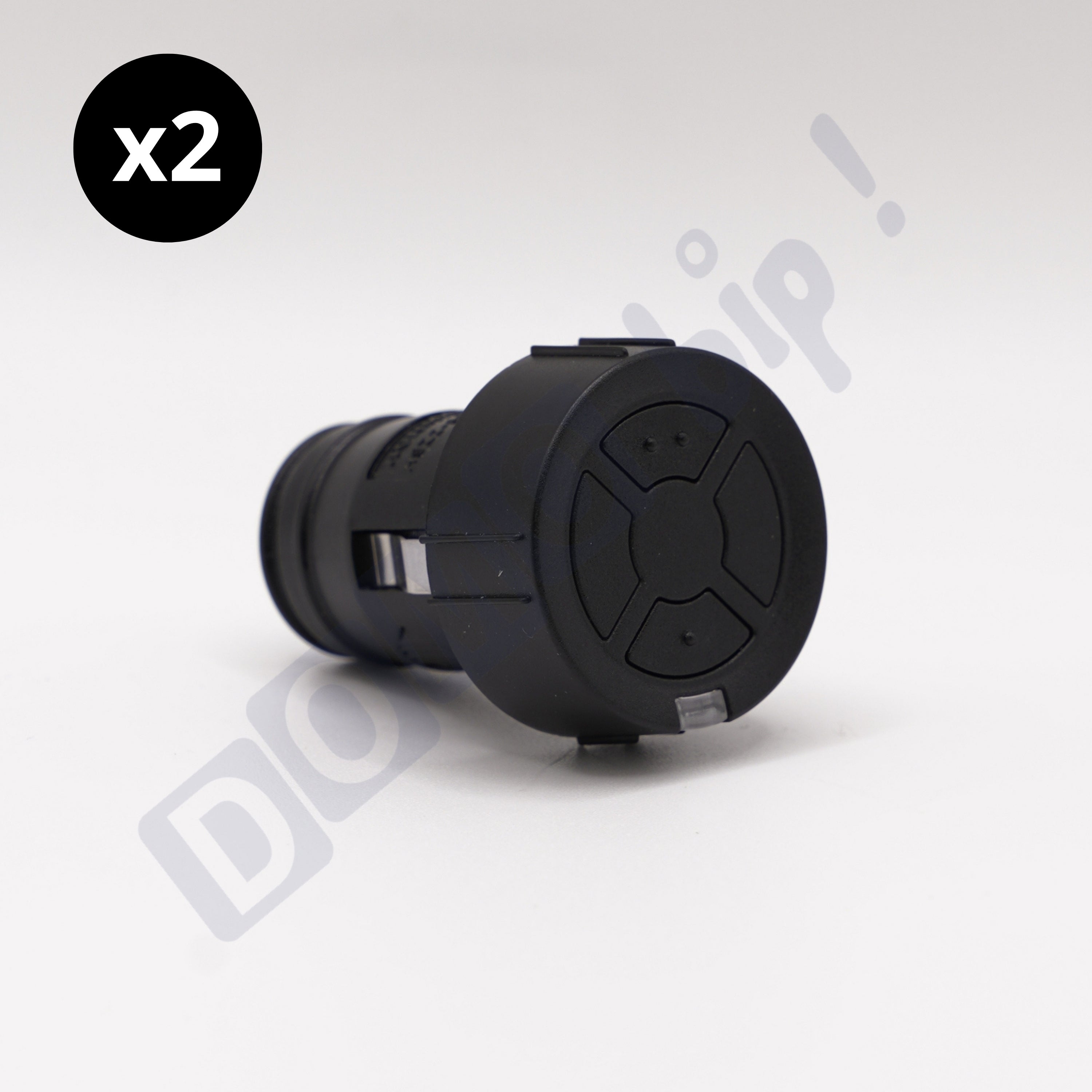 Lot de 2 Télécommandes Hörmann HSZ2 BS - 2 Canaux, 868.30 MHz, BiSecur ...