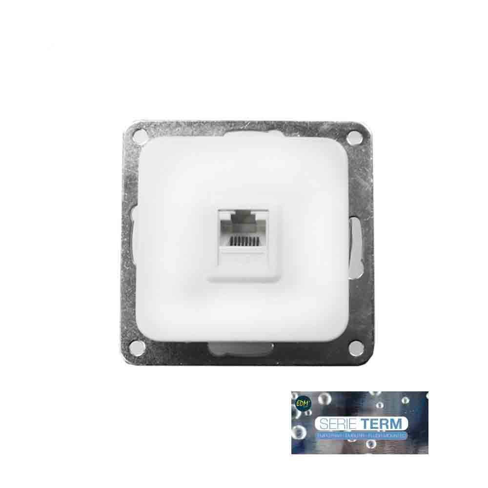 Prise téléphone rj11 encastrable "term" edm (sachet blister) | Leroy Merlin