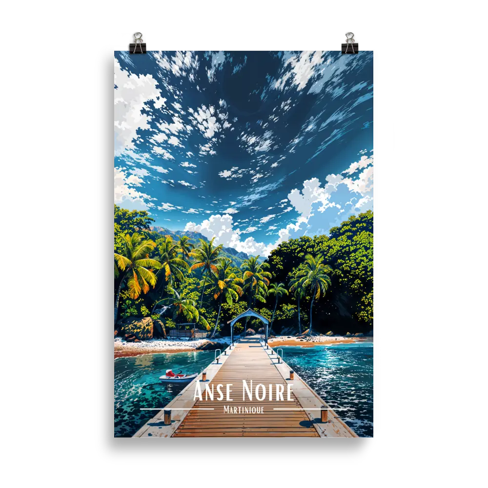 Affiche de Martinique 'Anse Noire' | Leroy Merlin