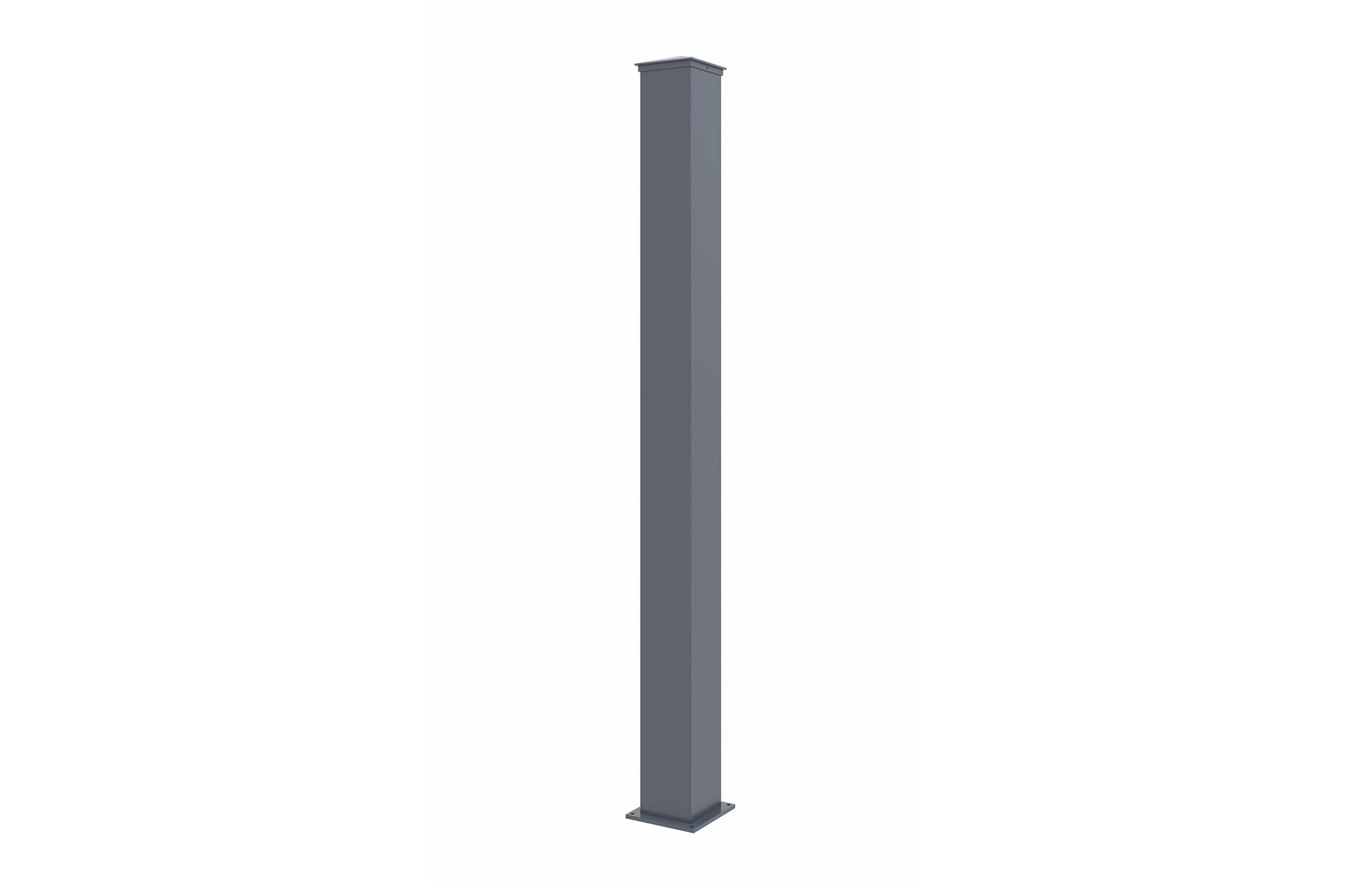 Poteau EIFEL 15x15 en aluminium H.190cm - Gris anthracite | Leroy Merlin