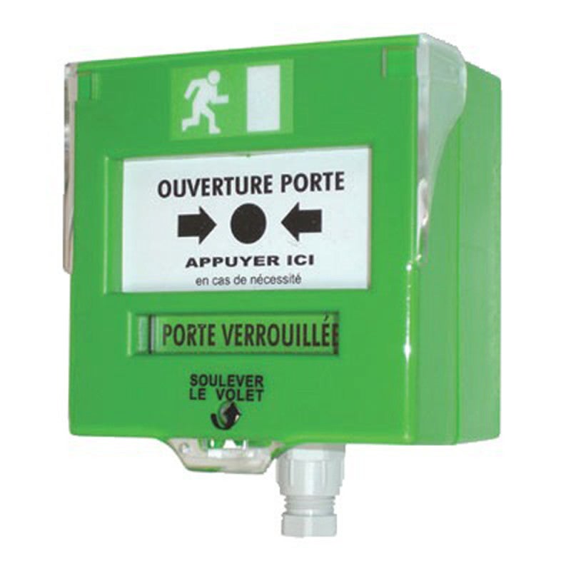 Déclencheur manuel Vert 1 contact - NEUTRONIC - 4710V3C | Leroy Merlin