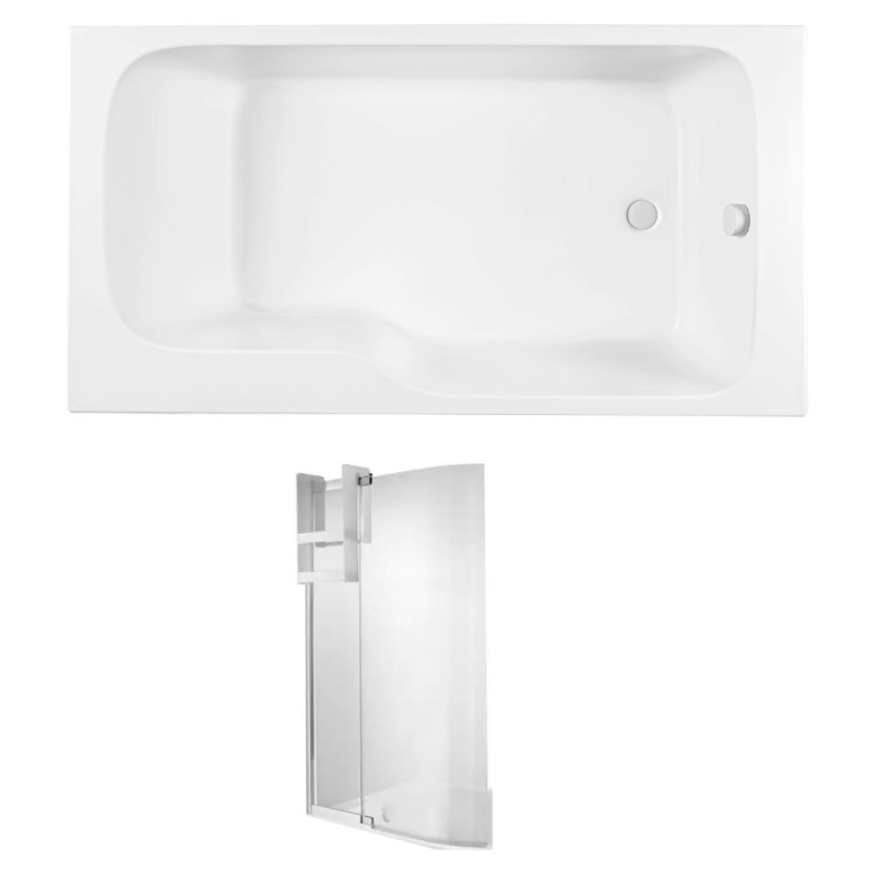 Pack baignoire bain douche 160 x 85 JACOB DELAFON Malice version droite ...