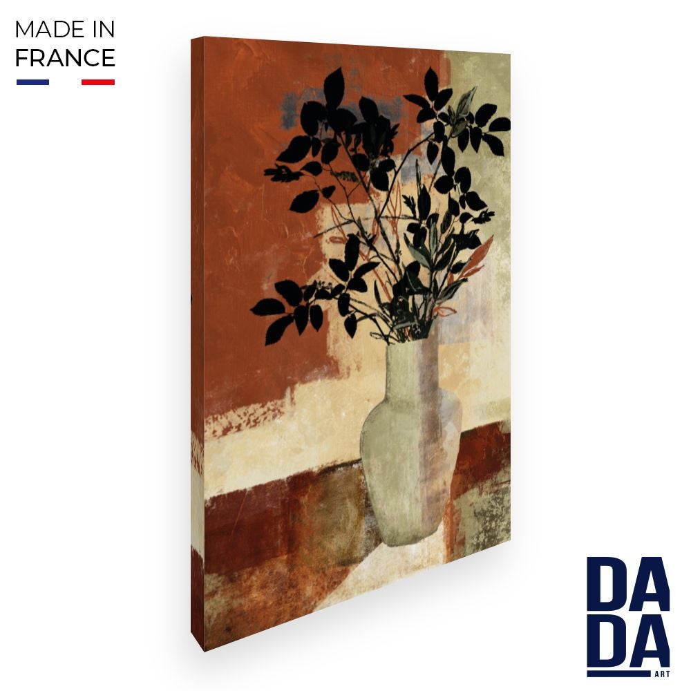 Toile Vase fleurs / 100x140cm / Fabriqué en France / DADA ART | Leroy ...