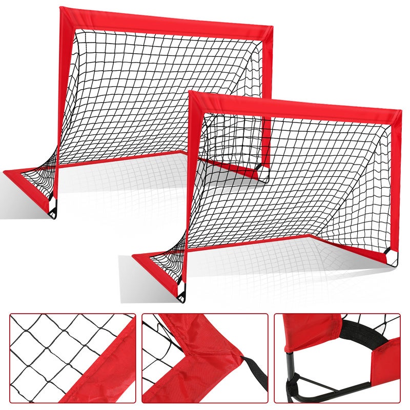 2x But de Football POP UP Enfant filet de football pliable Cage de ...