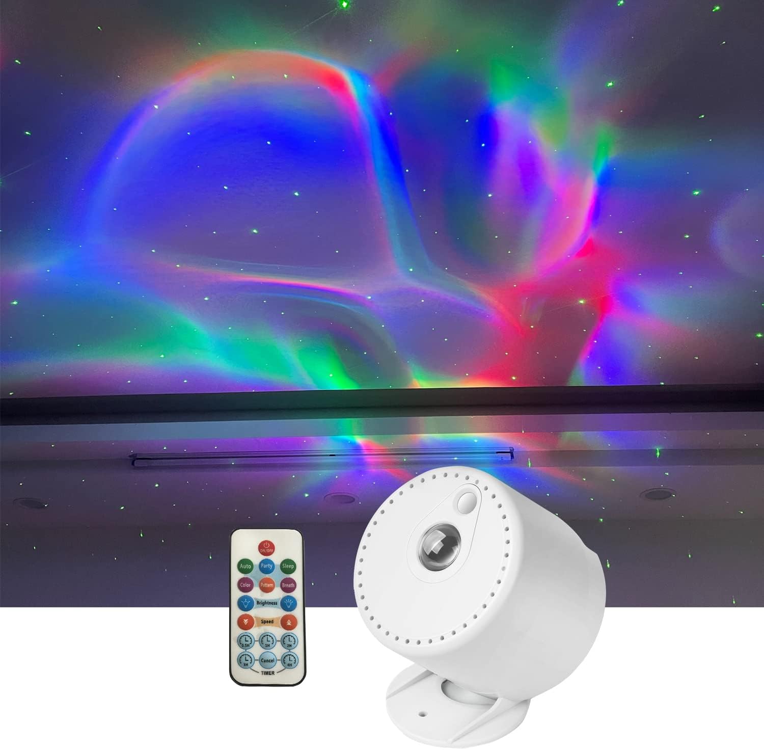 LED Northern Lights Star Sky Remote Control Projector Light, aurore ...