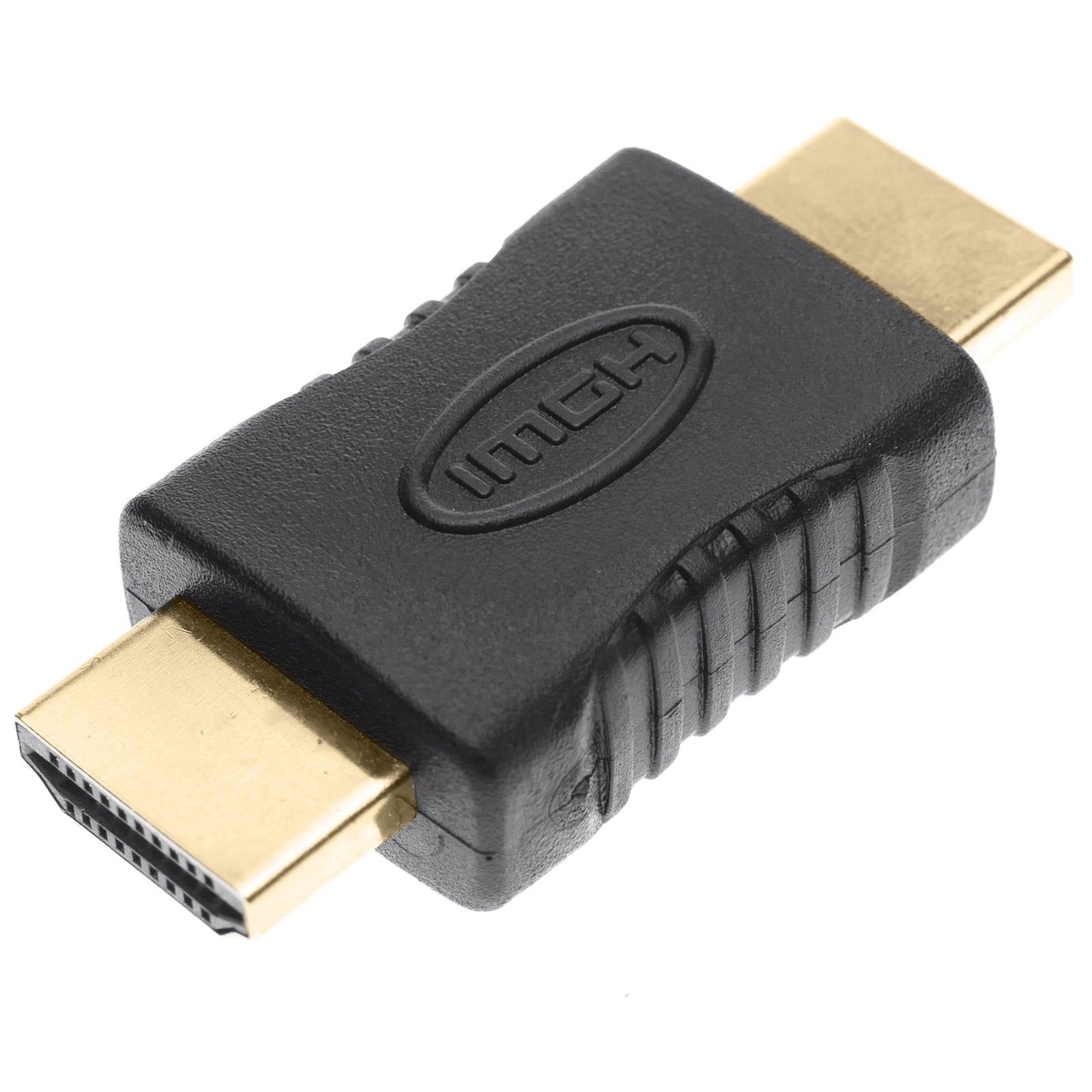 Adaptateur avec connexion HDMI-A mâle vers HDMI-A mâle en noir | Leroy ...