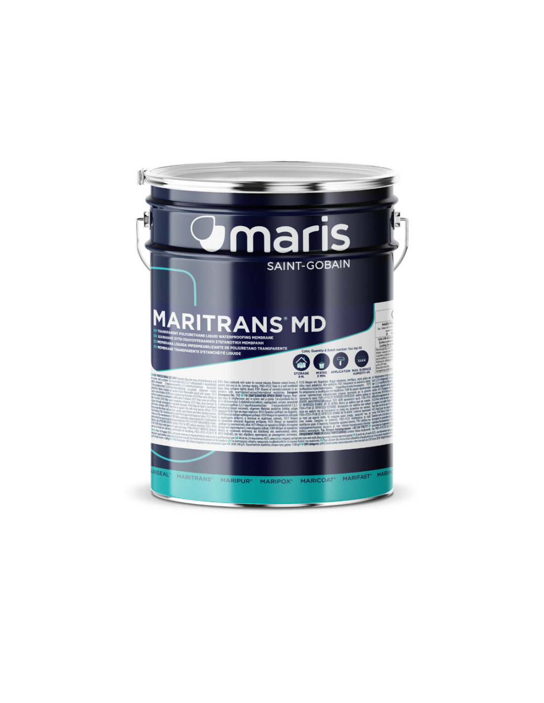 MARIS POLYMERS - MARITRANS MD MEMBRANA POLIURETANO TRANSPARENTE UV 5 KG ...