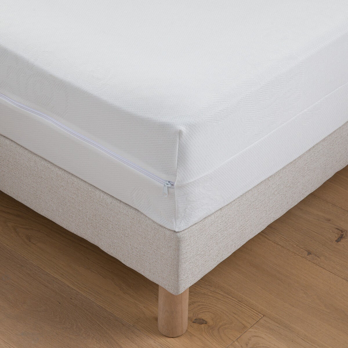 Housse intégrale antiacarien, hauteur 23 cm - Blanc - 90 x 190 cm ...