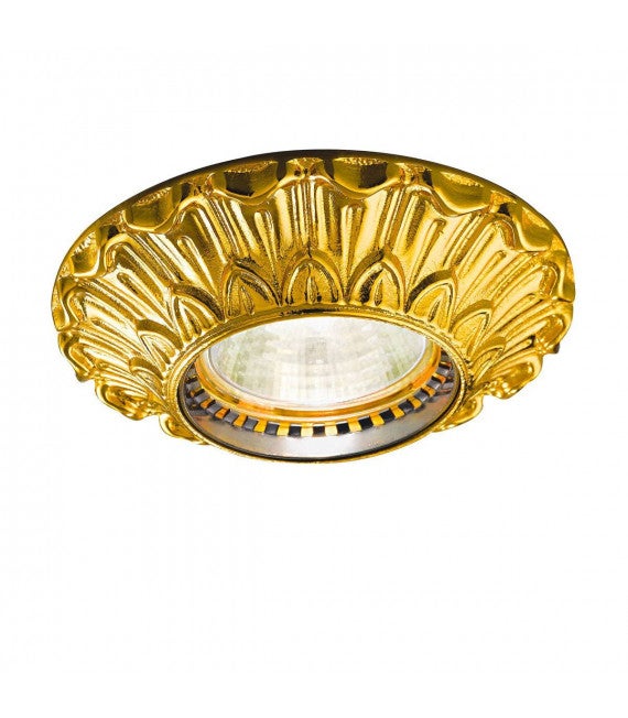 Spot classique MILADY Or 24 Carats 1 ampoule Diamètre 10 Cm | Leroy Merlin