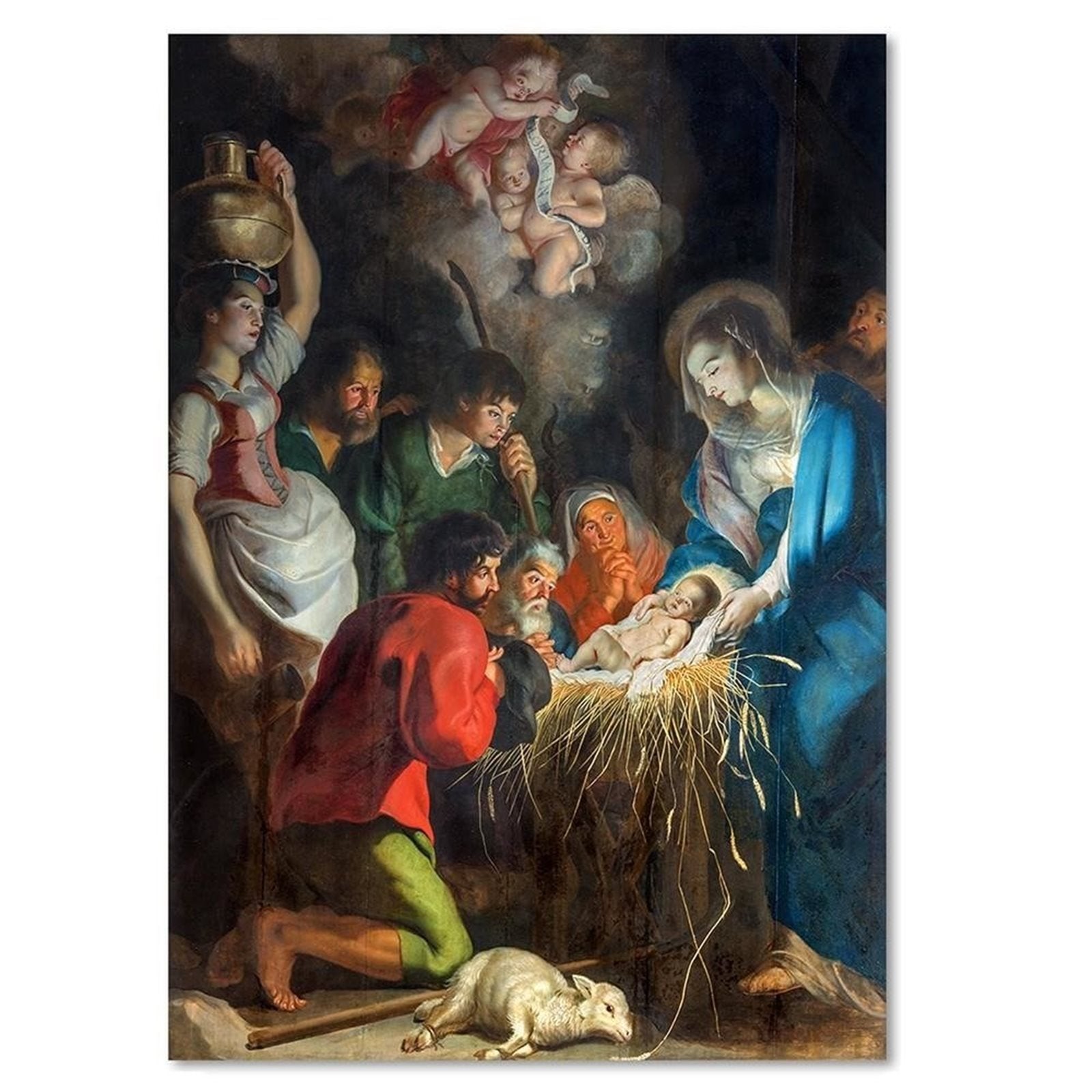 Tableau église de Noël. Paul Anvers - 70 x 100 cm | Leroy Merlin