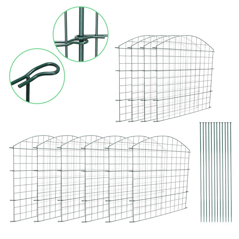 Valla de jardín Conjunto de valla de estanque Conjunto de valla Valla ...