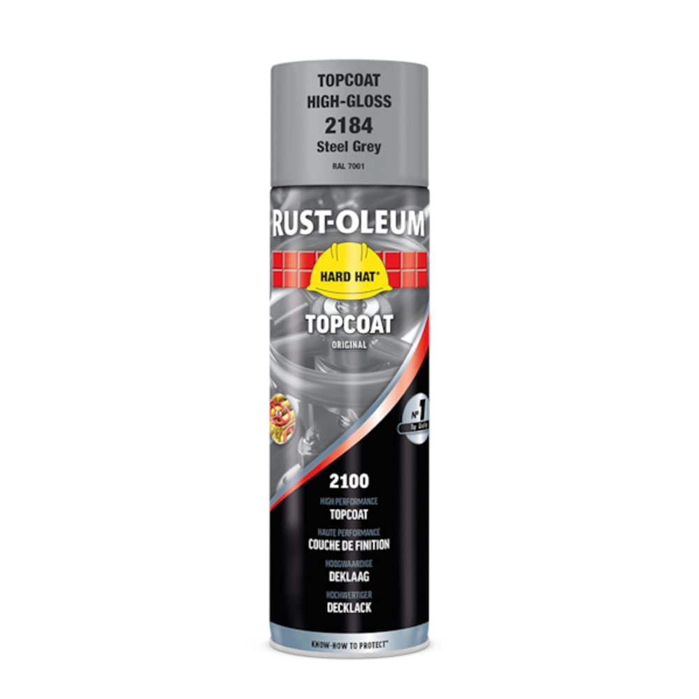 Peinture Hard hat, teinte gris acier RAL 7001, aérosol de 650 ml brut ...
