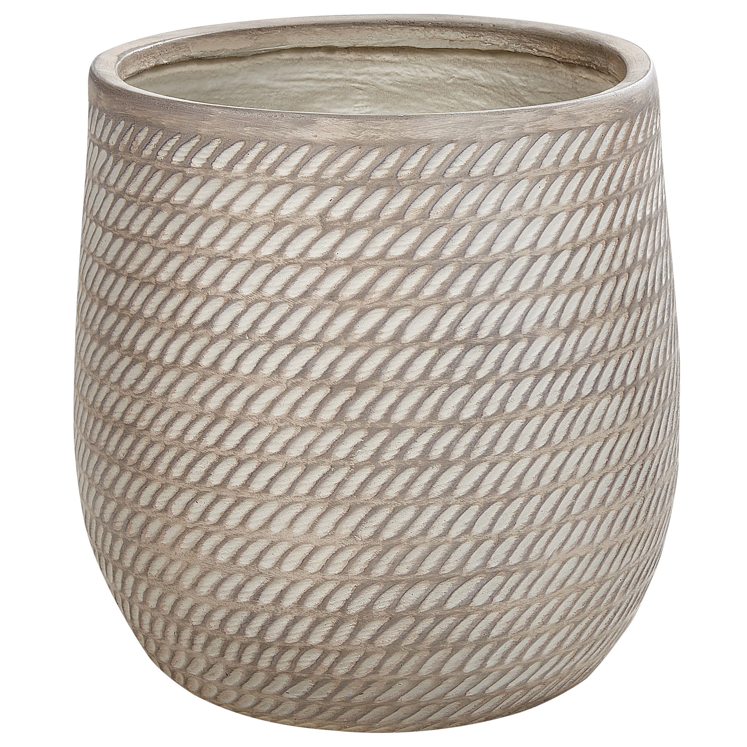 Cache-pot LIVADIA Pierre 39 cm Taupe | Leroy Merlin