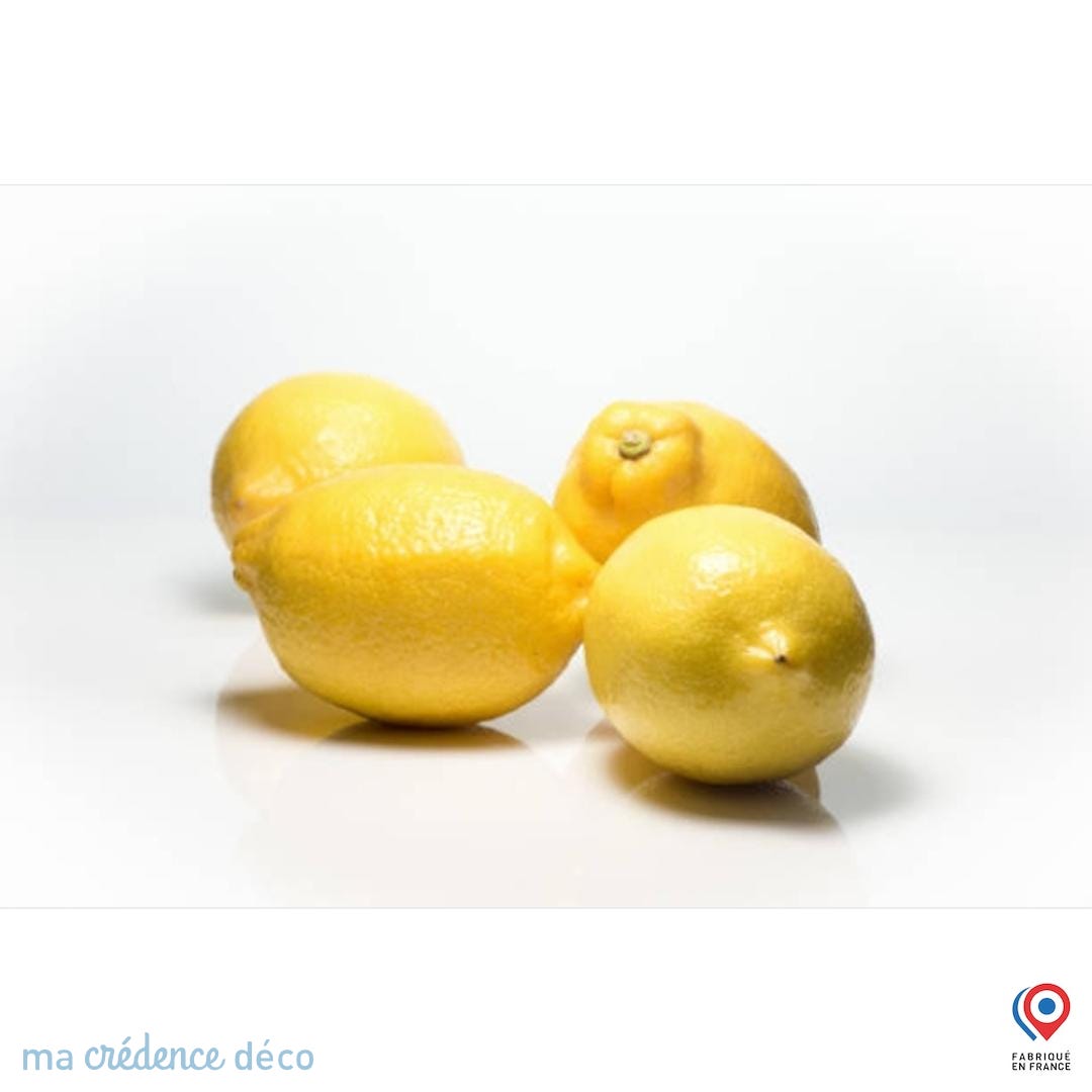 Crédence Cuisine Fond De Hotte Citrons Alu Composite L 90 Cm X H 60 Cm Leroy Merlin