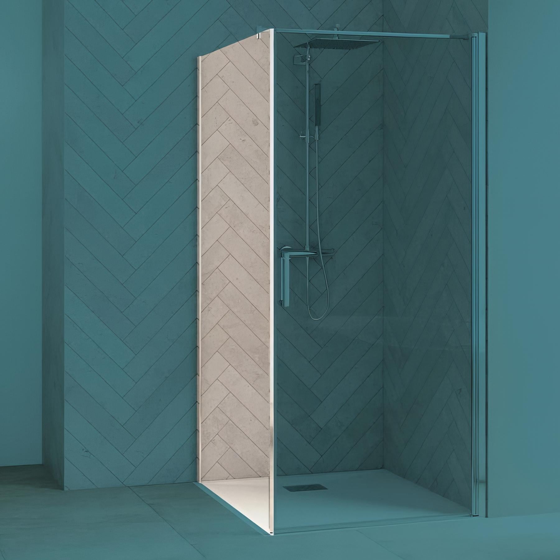 Paroi de douche fixe d'angle KINEDO SMART Design L90cm H2,05m ...