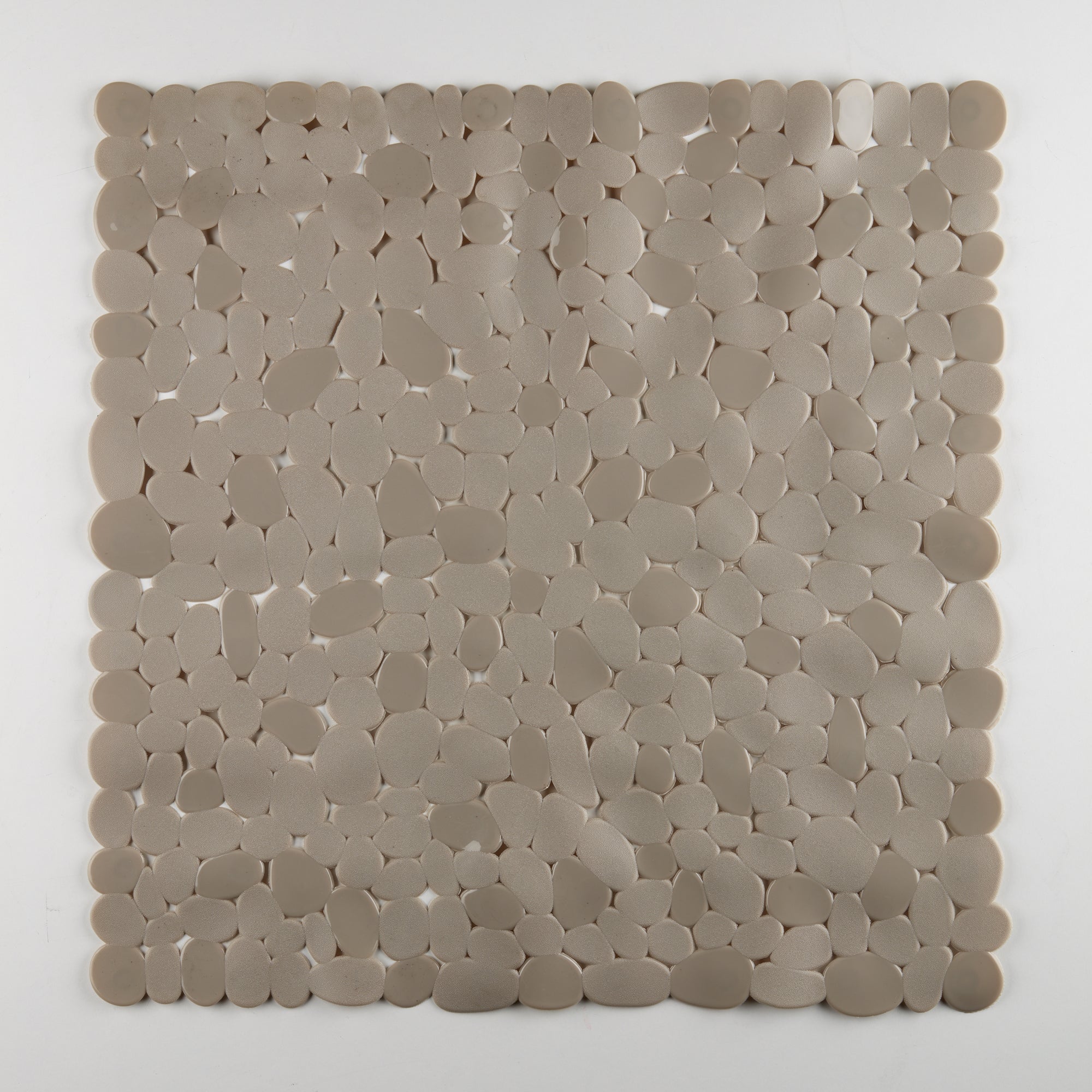 King Home ROOFTOP STONE GREY PVC SHOWER RUG 52x52 cm | Leroy Merlin