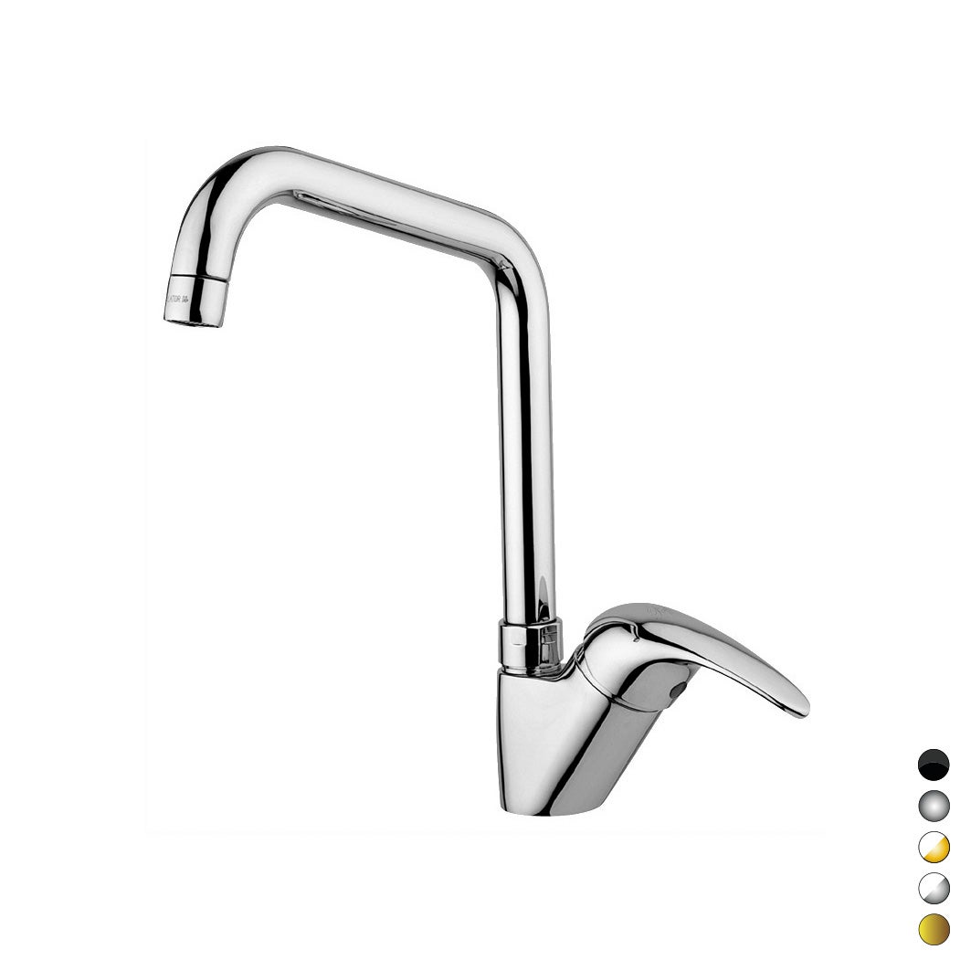 MEZCLADOR SIMPLE CROMADO FREGADERO NETTUNO DUE Cromo | Leroy Merlin