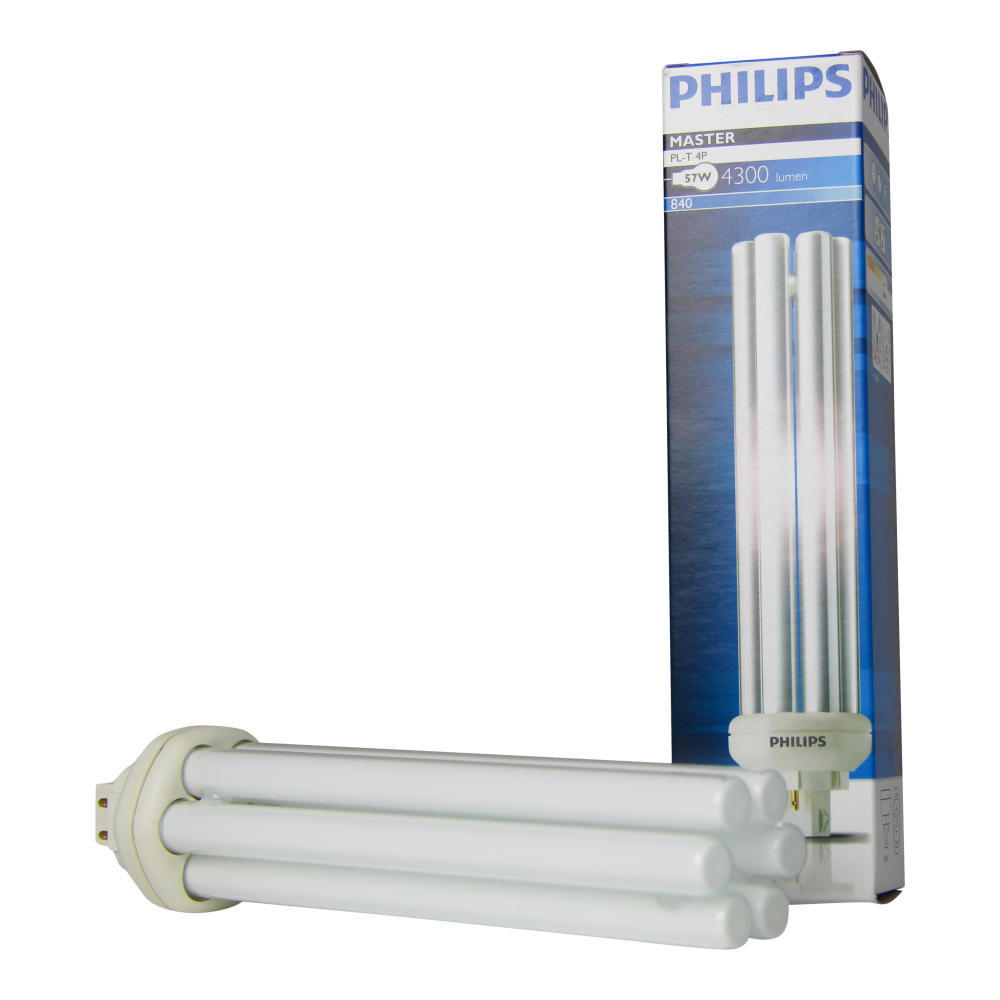 Lámpara PL-T compacta 4PAT.57W/840 GX24Q-5 - PHILIPS | Leroy Merlin