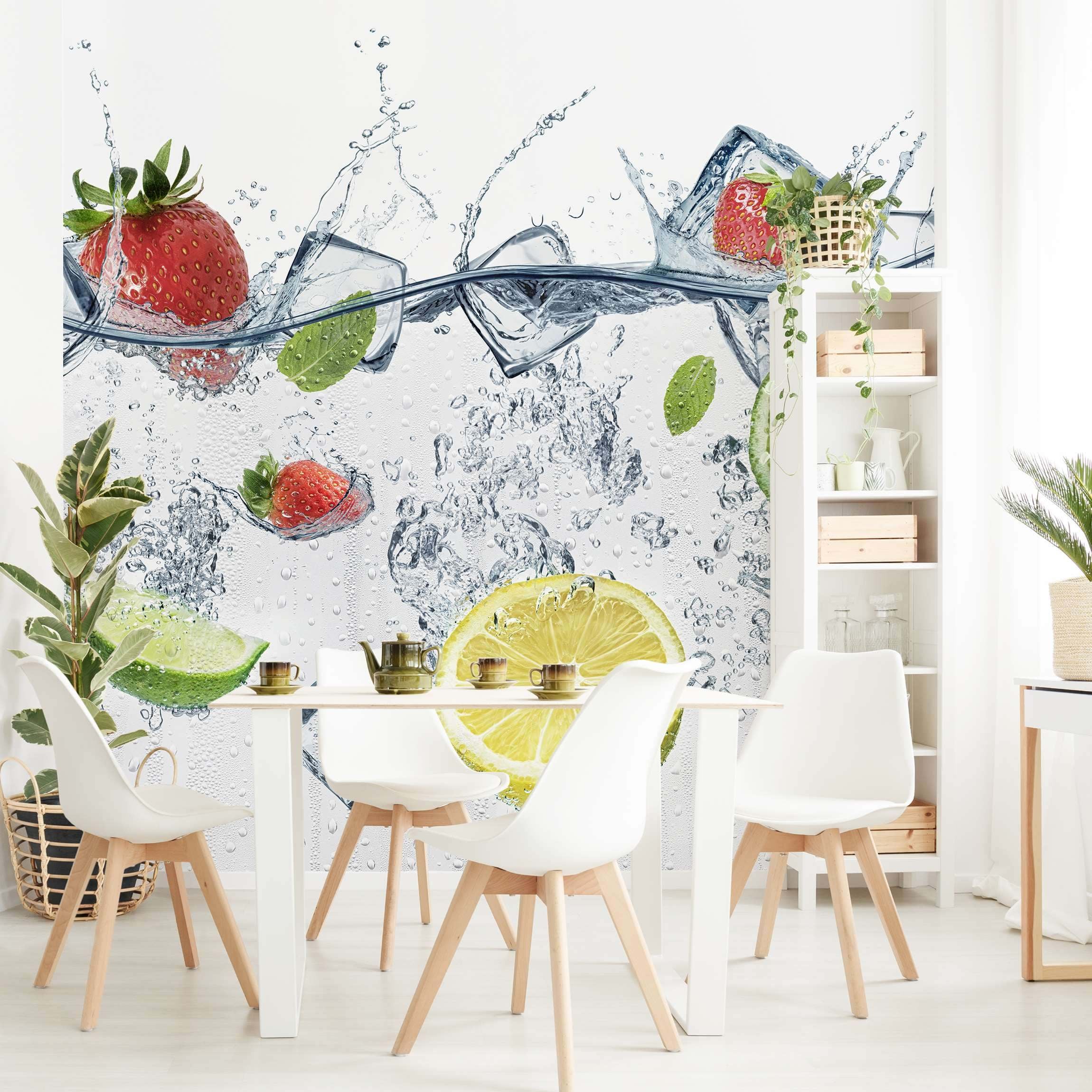 Papier peint panoramique aliments et boissons cocktail fruits 45 ...