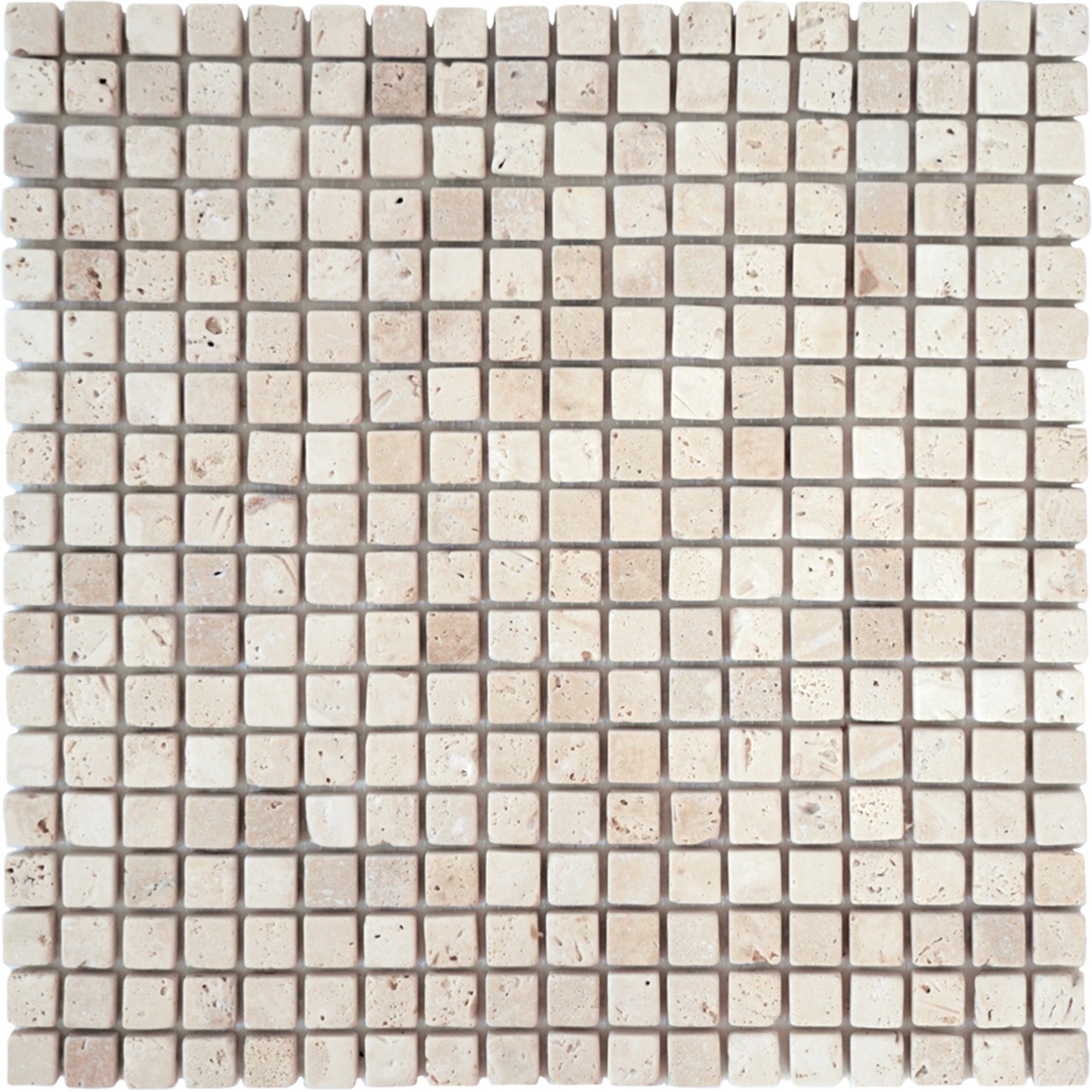 MOSAIQUE TRAVERTIN IVOIRE 1 PLAQUE 30,5 x 30,5 CM CASA LINEA | Leroy Merlin