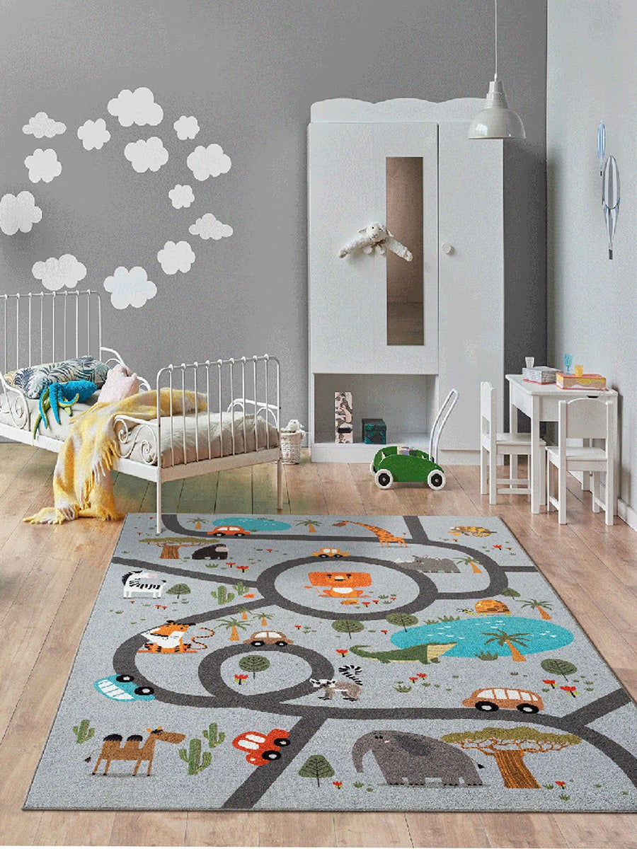 The carpet Happy Life chambre d'enfant, tapis pour enfant, tapis de jeu ...