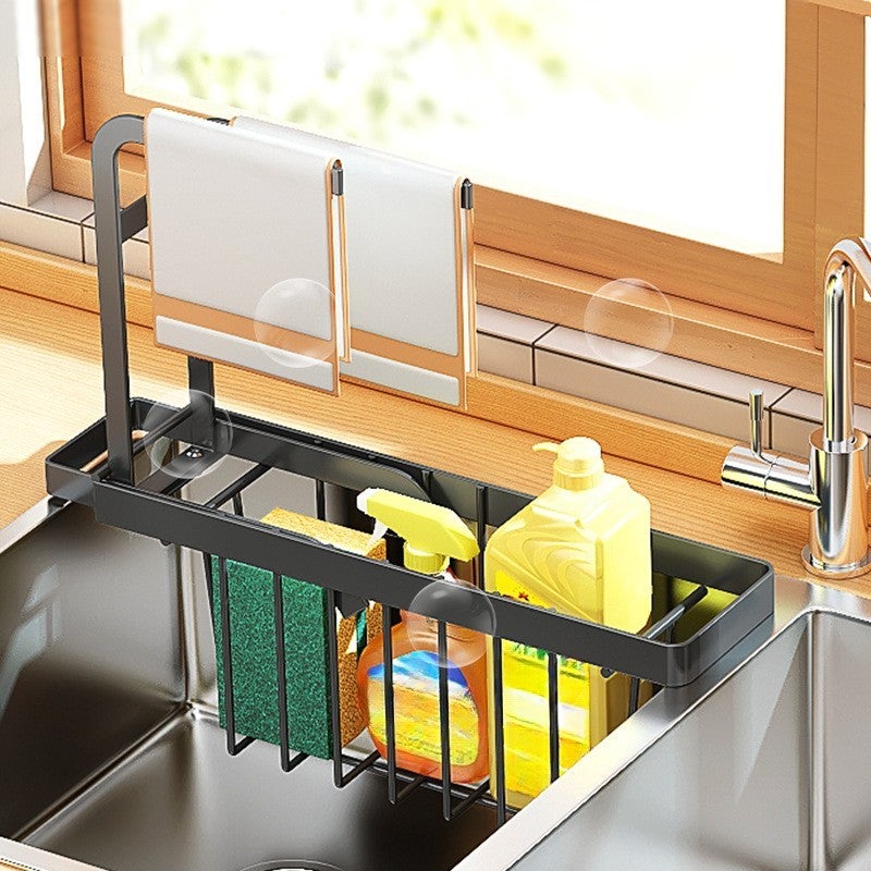 Étagère de Rangement Extensible pour Chiffons de Cuisine, support pour ...