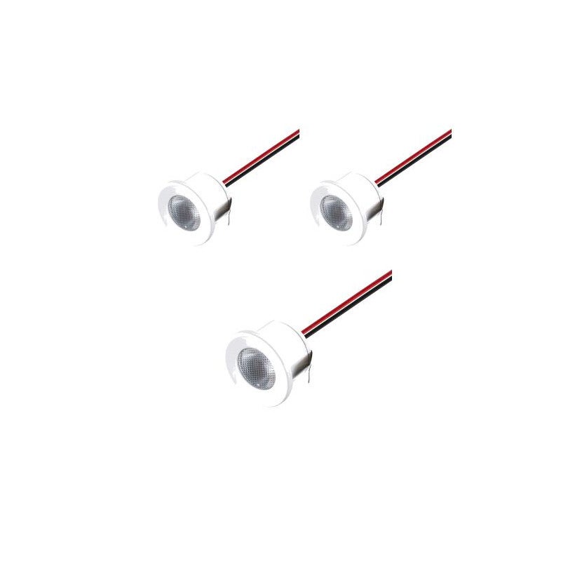 Mini Foco LED Empotrable 1W Blanco Natural 4000K DC12V Taladro 25mm ...