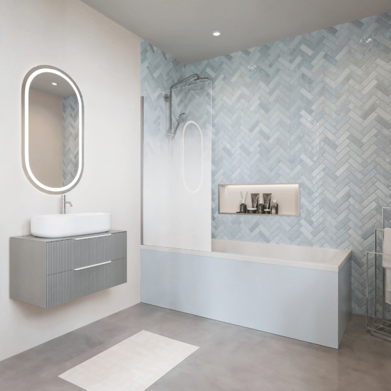 Baignoire droite DURAVIT D-Code 170 x75 cm + Pare Bain gauche AURYS ...