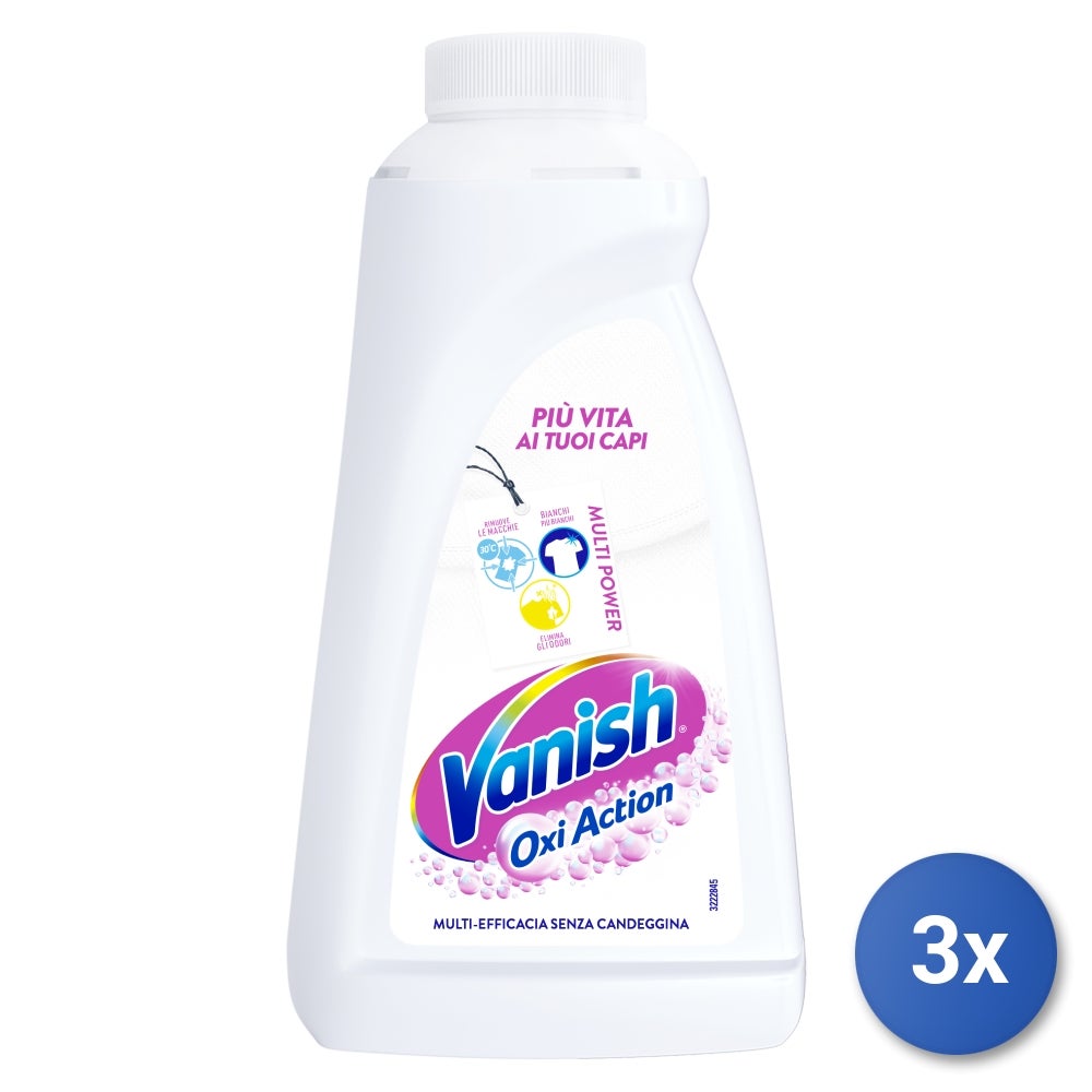 3x Gel Quitamanchas Vanish 500 Ml. Oxy Blanco Made In Italy | Leroy Merlin