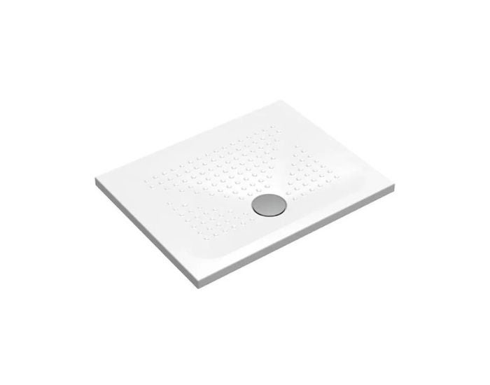 Piatto doccia 70x90 Ceramica H3,5 Azzurra Rebel bianco lucido | Leroy ...